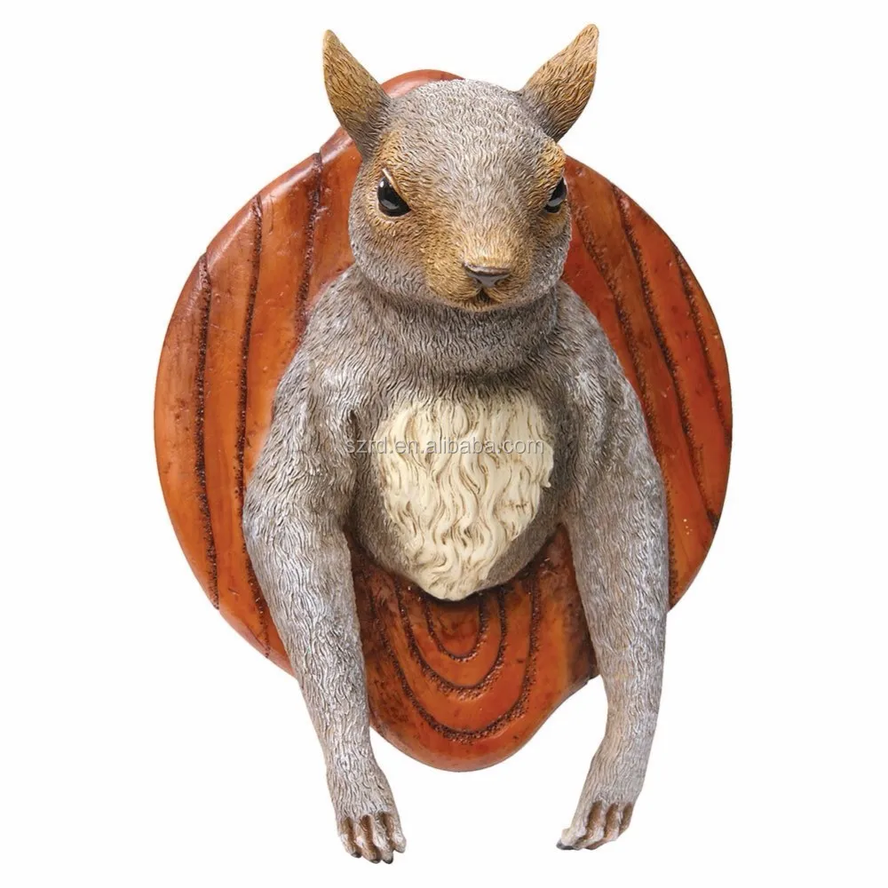Wall Mounted Squirrel Resin Statue/head Funny Hunting Plaque Trophy ...