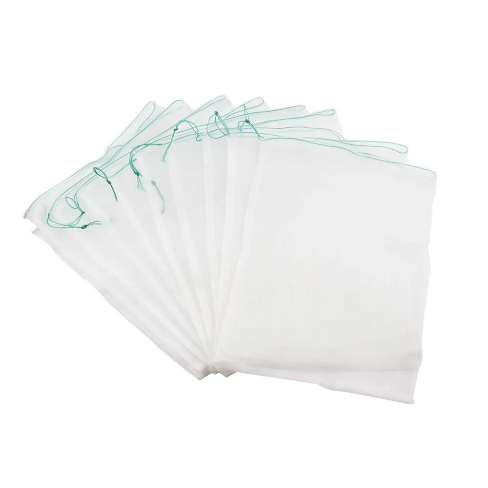 White Fruit Fly Net Reusable Insect Proof Mesh Bag Vegetable Mosquito ...