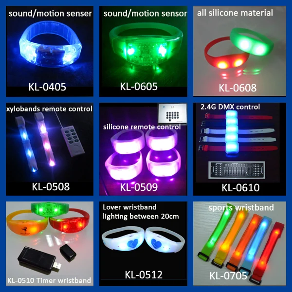Popular Timer LED Wristbands - Waterproof & Eco-friendly