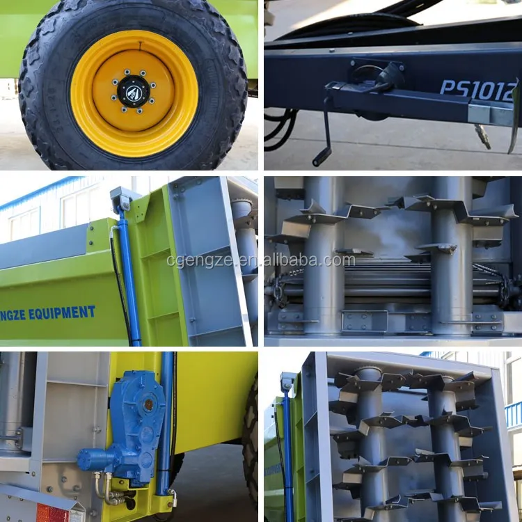 3-point Linkage Tractor PTO Farm Manure Fertilizer Spreader Trailer ...