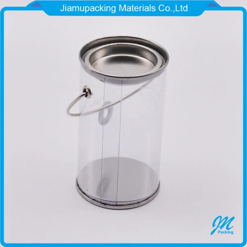 Wholesale Waterproof Clear Plastic Cylinder With Menta Llids And Handle ...