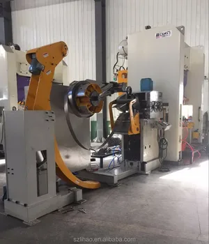 Metal Sheet Strip Coil De-coiler Leveller Nc Servo Roll Feeding Machine ...