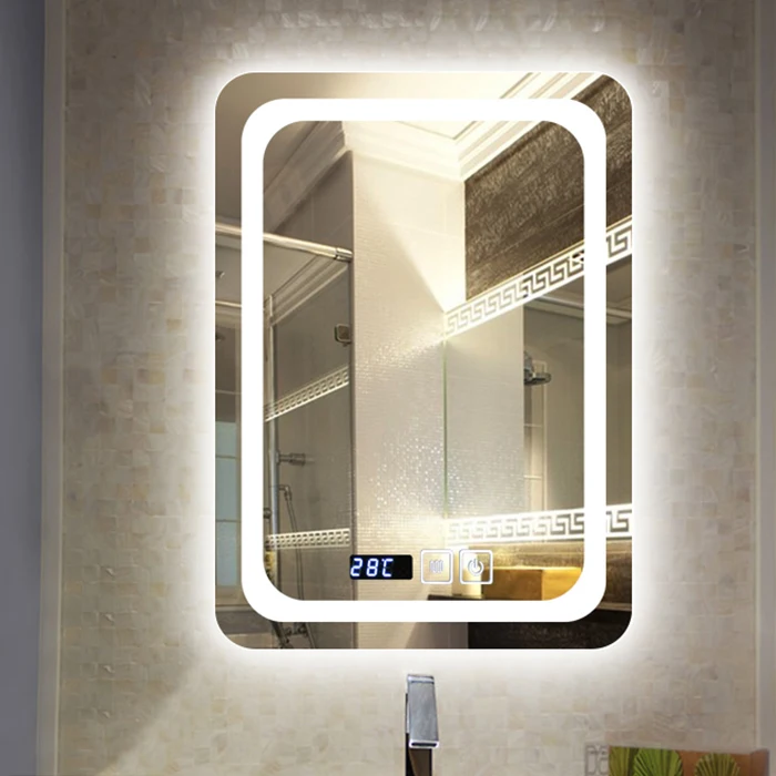 Touch Screen Led Bathroom Mirror Attached Light - Buy Light Mirror ...