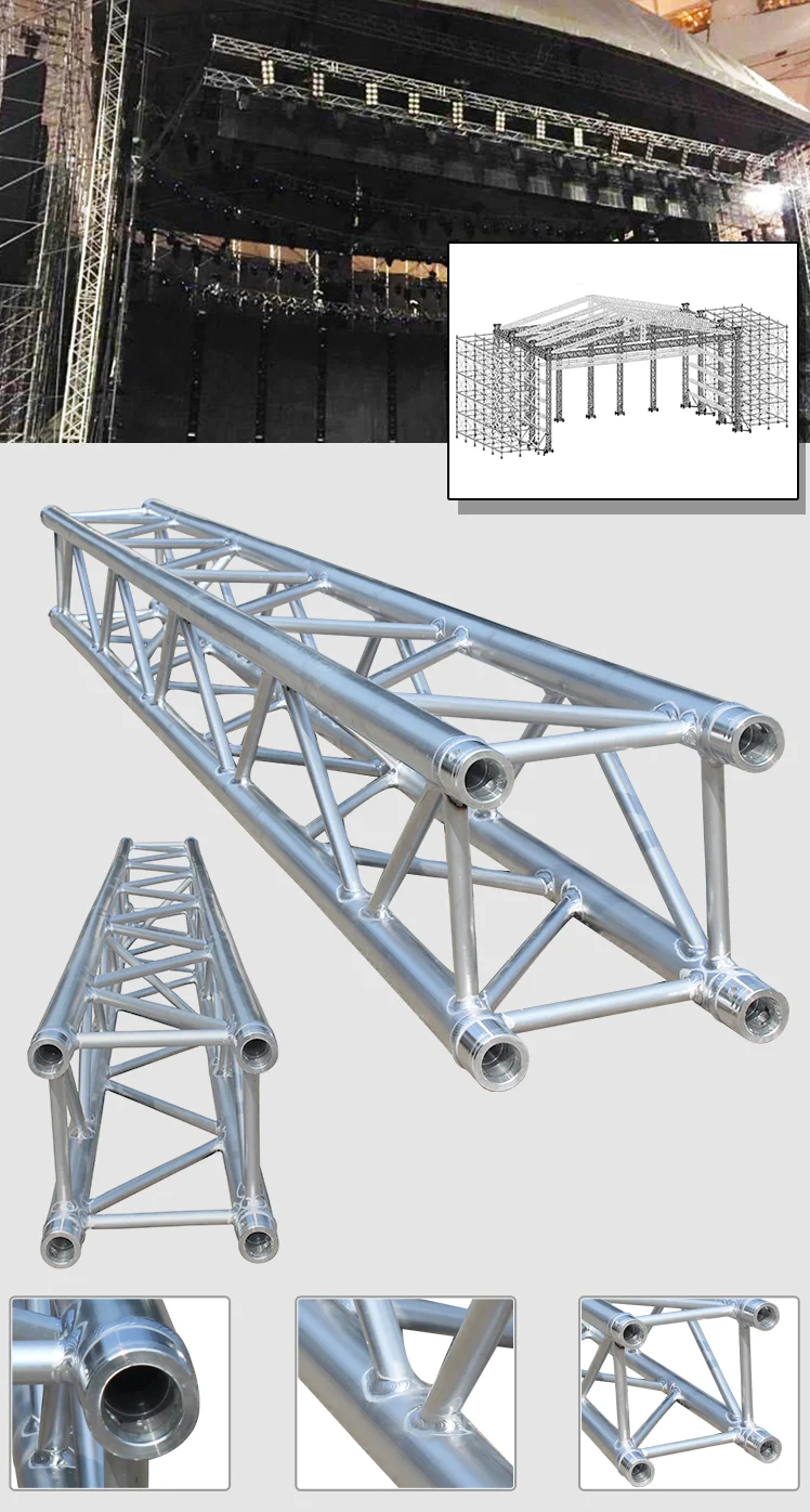 Shinestage aluminum event lighting dj truss system stage frame truss ...