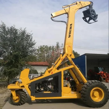 Three Wheel Bell Logger Wheel Loader Log Grapple With 1 Ton Capacity ...