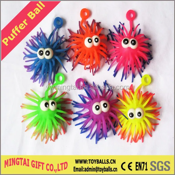 Flashing Octopus Spiky Puffer Ball - Eco-Friendly Stress Toy