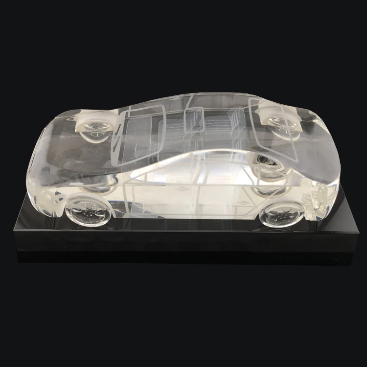 3d Car Shaped Figurine Crystal For Car Show Home Desk Decoration Crafts ...