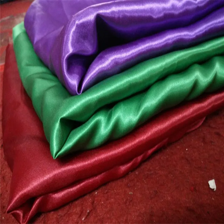 Factory Cheap Price 100% Polyester Shiny Satin Fabric - Buy Satin ...