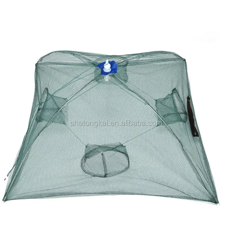 Portable Folded Fishing Net Fish Shrimp Minnow Crayfish Automatic ...