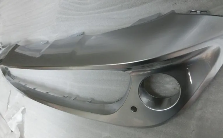 Car Body Parts Replacement Front Silver Bumper Skid Plate Molding Trim ...