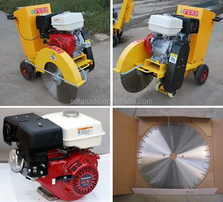 Hand Operated Asphalt Concrete Road Cutter Machine For Cutting Pavement ...