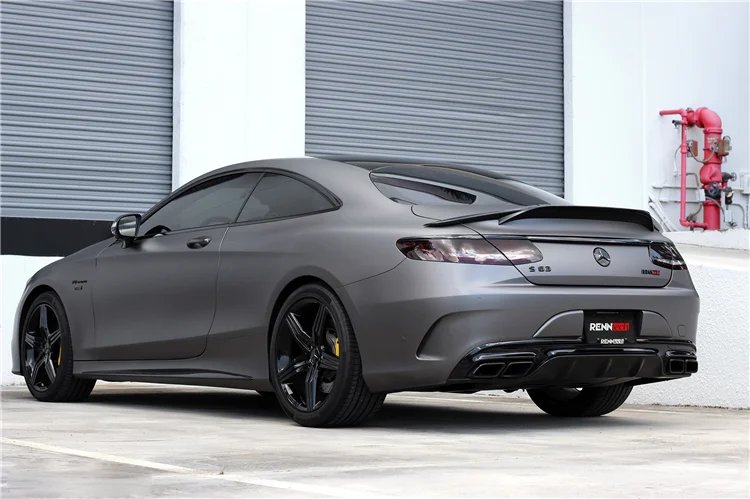 Carbonado RT Style Carbon Fiber Trunk Spoiler for Mercedes S63 AMG