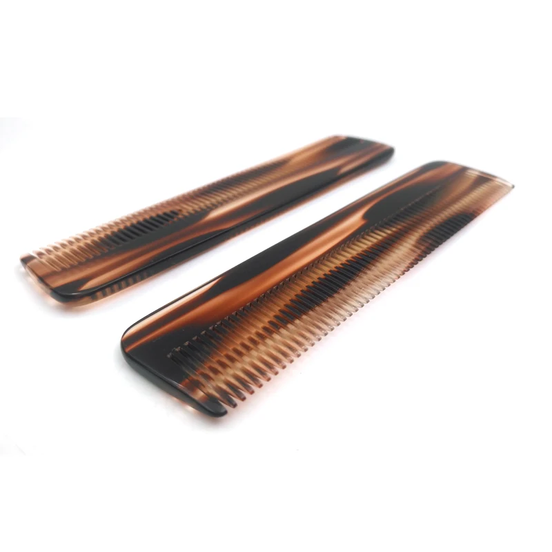 Mens Tortoise Shell Comb - Luxury Acetate Beard Comb