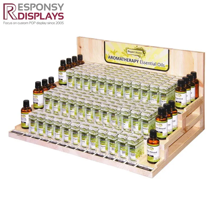 Solid Wooden Laptop Stand Essential Oil Display Showcase - Buy ...
