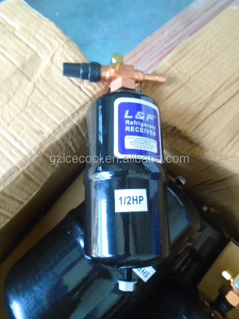 Black Color Vertical Mount L&F Refrigerant 1L Receiver