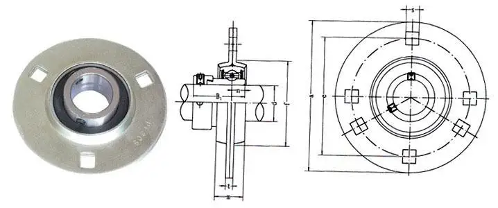 Tfl品牌圆形法兰冲压钢冲压pf204轴承箱 - Buy Pp205 Bearing Housing,Plummer Block Sd ...