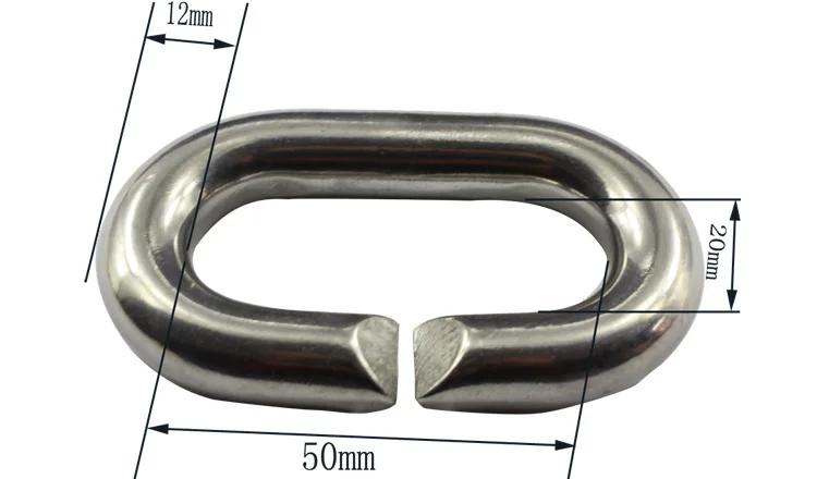 Ss304/316 Marine Chain C Linking Welded Ring - Buy C Chain Linking ...