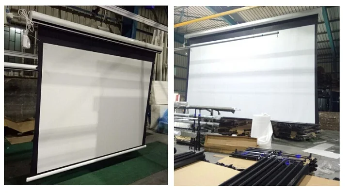 China High Quality Motorized Electric Lcd Projection Screen 300 Inch ...