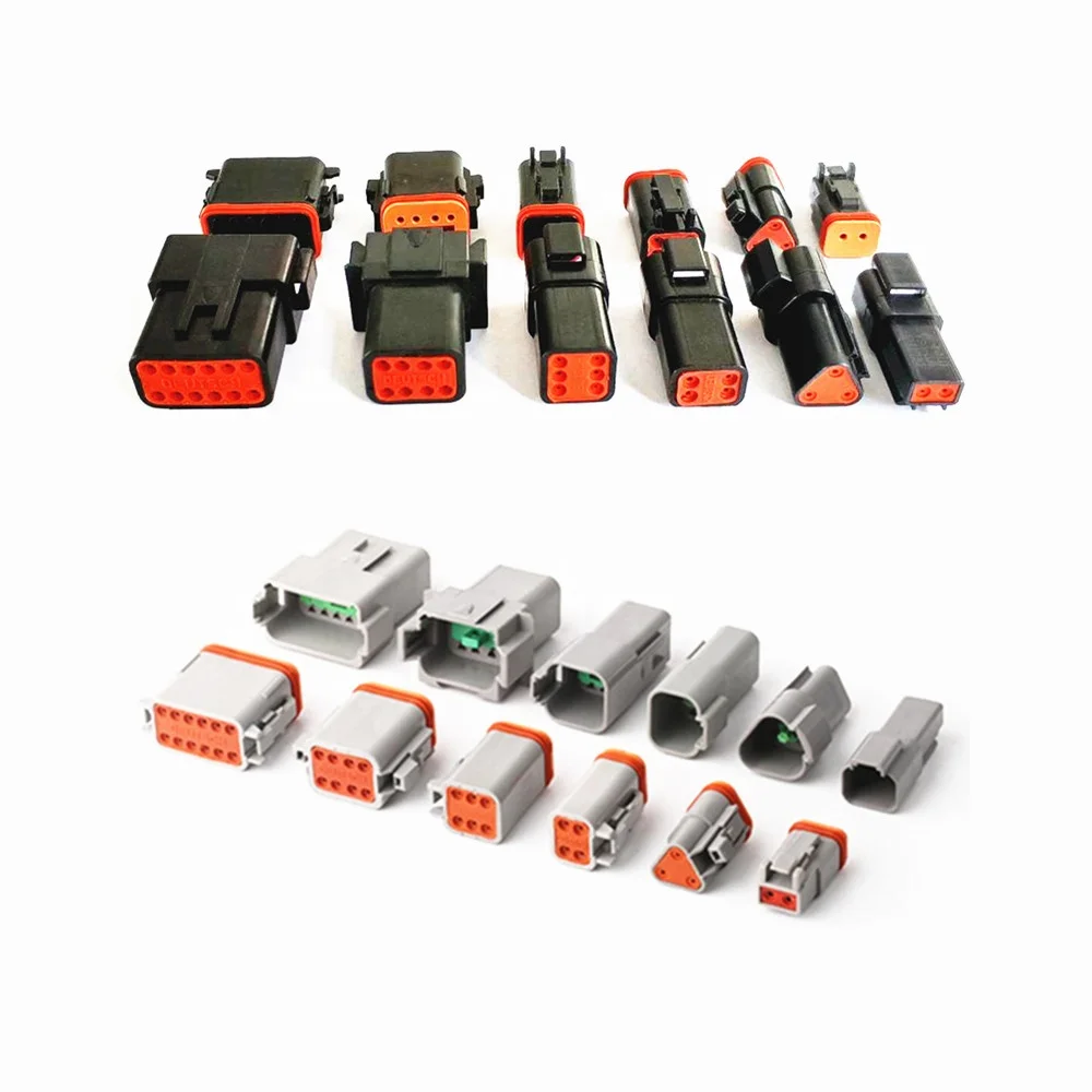 Stock 2 3 4 6 8 12pin Dt Wire Connector Kits Dt04-2p&dt06-2s/dt04-3p ...