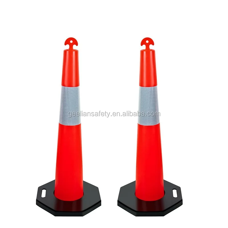Flexible Plastic Traffic Road Divider With Base Delineator Posts - Buy ...