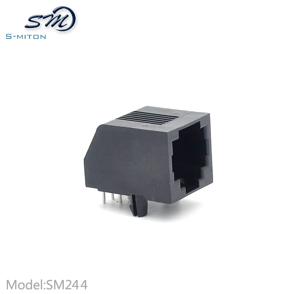 6 Core Modular Jack Telephone RJ12 Female Connector Shenzhen S-miton ...