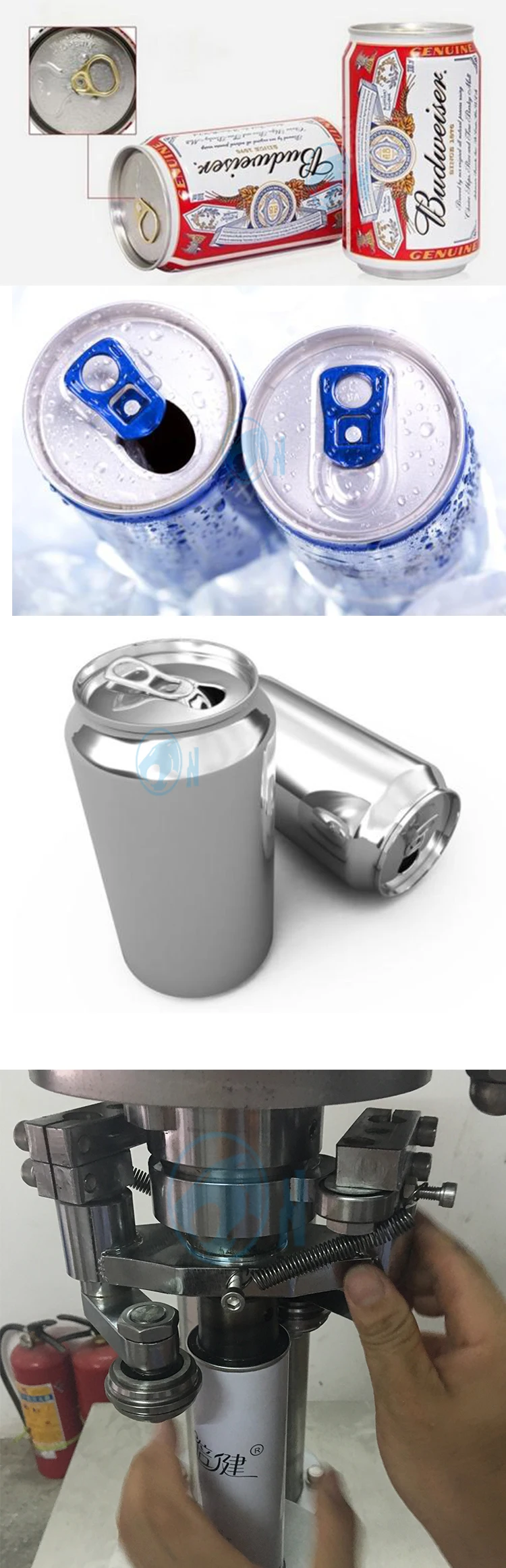 Easy Operation Can Non - Rotary Sealing Electric Tin Can Sealer Machine ...