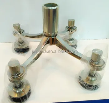 Building Glass Spider Connection Fittings 200mm 304ss Four Arms Spider ...