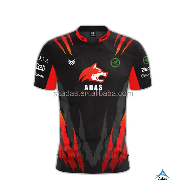Gaming Team Jersey All Over Printed E-sports Tshirt,Sublimation ...
