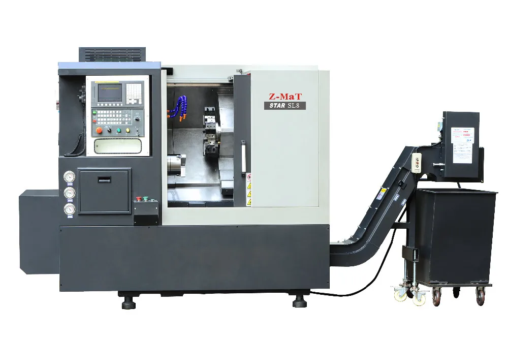 High Speed Spindle Unit Cnc Lathe Machine 7.5kw Spindle Motor 8" Chuck ...