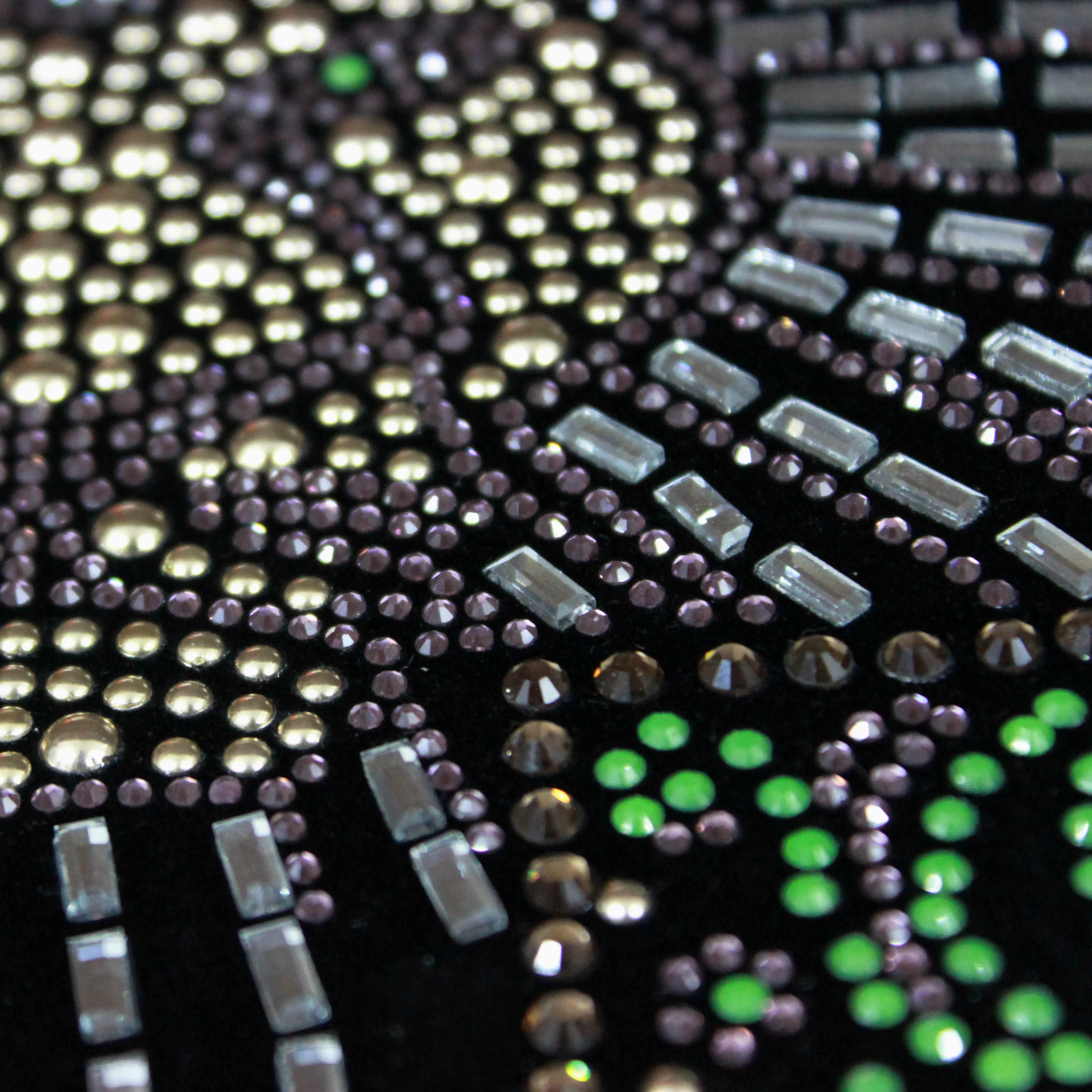 Letter D Pattern Design Hotfix Bead Iron On Crystal Motif Patches - Buy ...