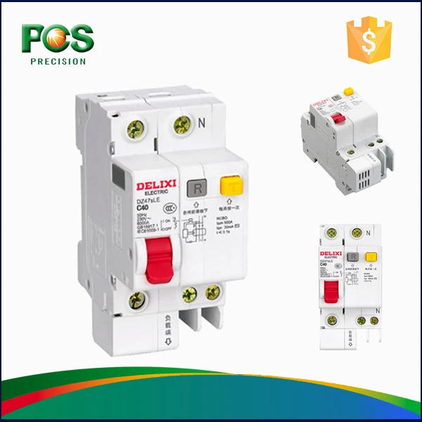 Delixi Dz47sle Circuit Breaker 4 Pole 63a Mcb Earth Leakage - Buy Mcb Earth Leakage,Earth ...