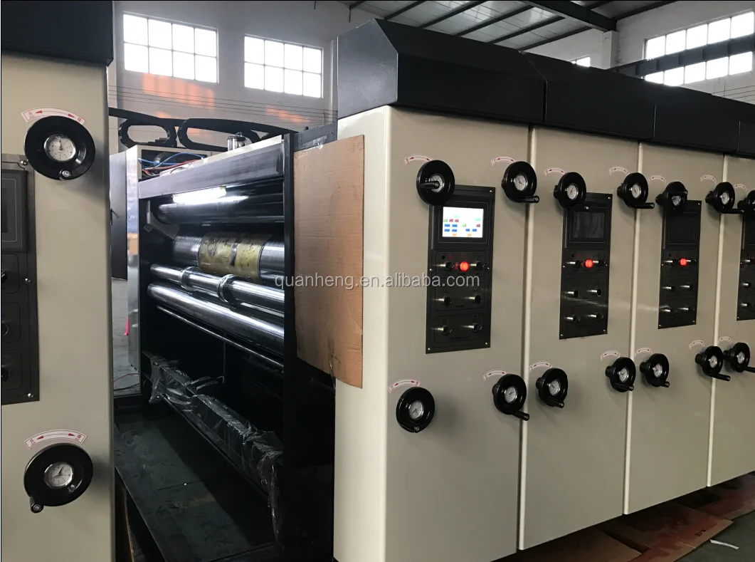 Corrugated Cardboard Flexo Folder Gluer Machine,Corrugated Cardboard ...