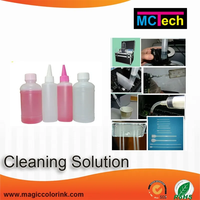 For Epson/HP/Canon/Brother/Roland Printer Print Head Cleaning Solution ...