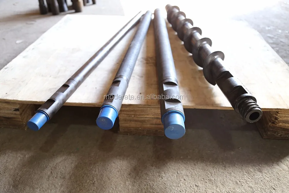 Top Steel Quality Mining Dth Taper Type Integral Drill Rod And Auger ...