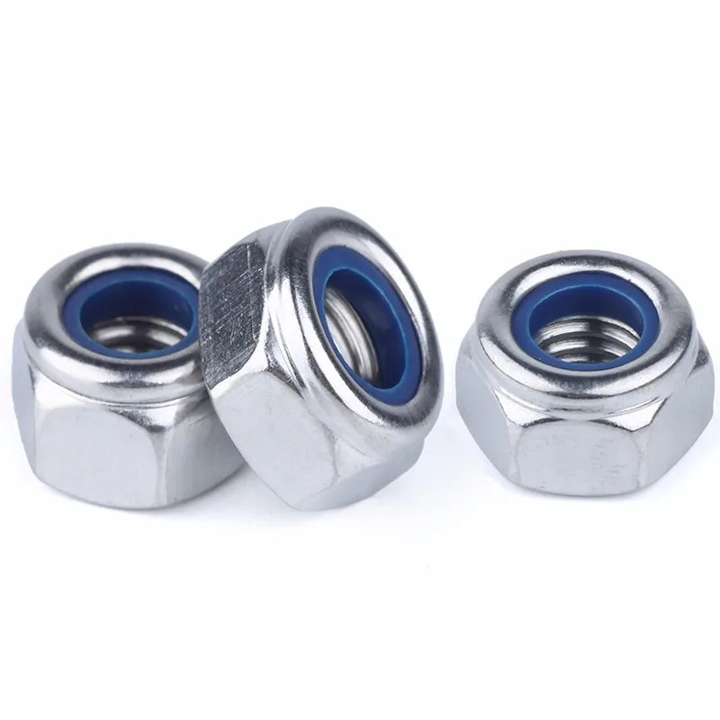M6 M24 A4 70 80 Ss316 Hexagonal Tuerca De Nylon Din982 Din985 - Buy ...