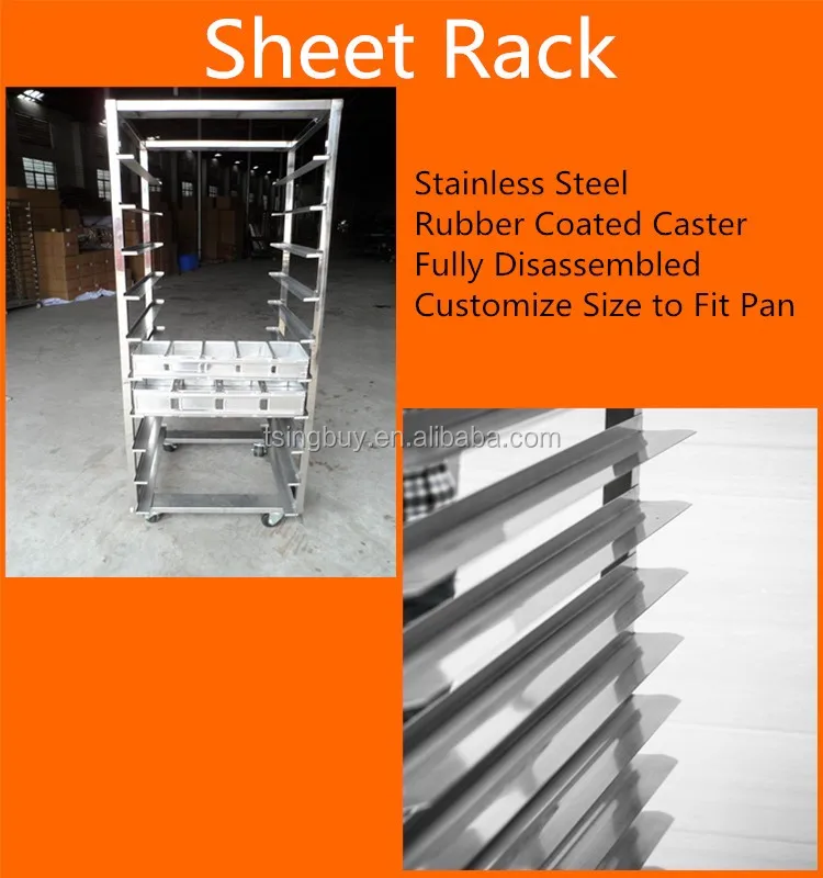 Bakery Tools Stainless Steel Kitchen Serving Baking Tray Sheet Pan ...