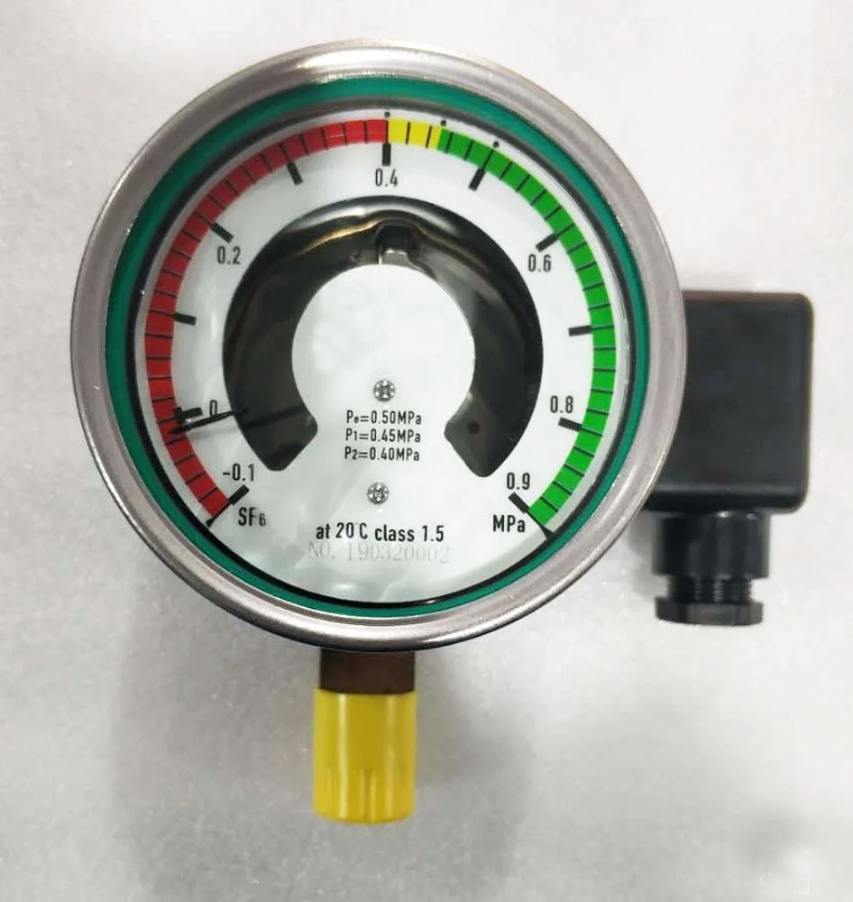 100mm -0.1 To 0.9mpa Sf6 Density Monitors - Buy Sf6 Gauge,Density ...