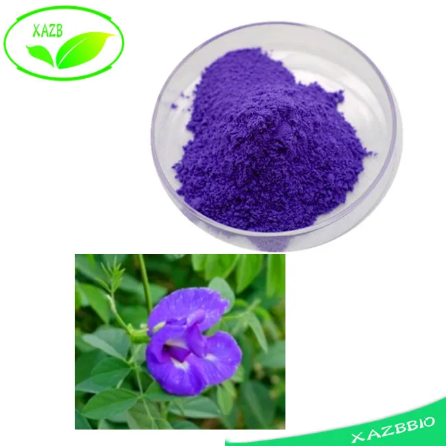 100% Pure Natural Butterfly Pea Flower Extract Powder/butterfly Pea ...