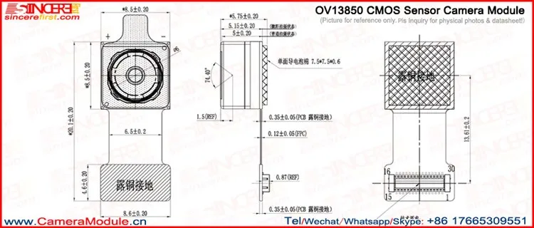 Factory Price Ov13850 Ov13855 Ov13858 Mipi Csi Camera Module Cmos ...