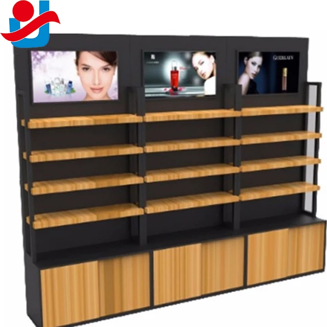 Beautiful And Multipurpose Iron Frame Display Rack With Storage Cabinet ...