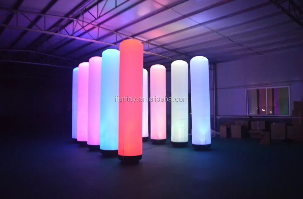Custom Giant Led Inflatable Column/ Inflatable Pillar With Led Light ...