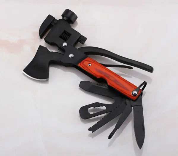 Manufacturing Wooden Handle Multi Tool Wrench/ Pliers/knife/axe - Buy ...