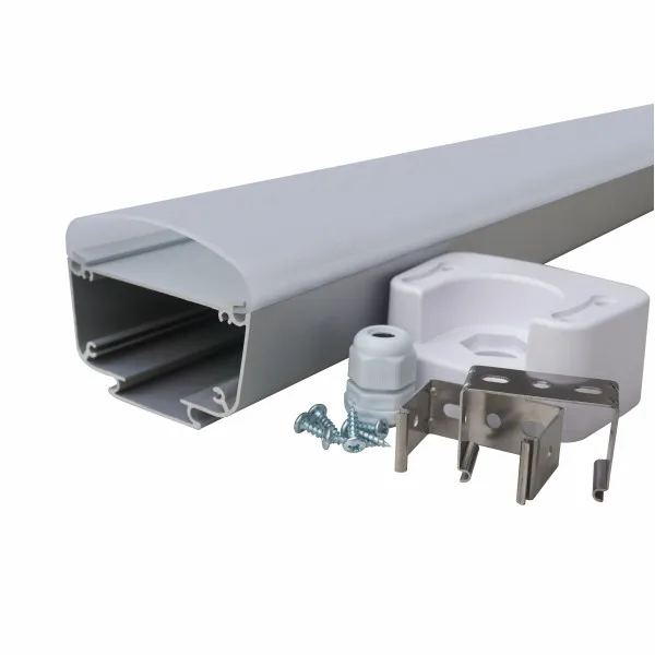 2ft 4ft 5ft 8ft Extruded Aluminum IP65 Led Tri-proof Light Housing ...