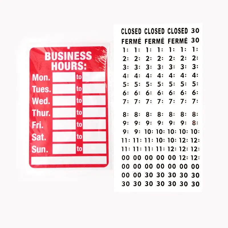 Business Hour Open Closed Sign Bundle Of Office Hours Sign Will Return ...