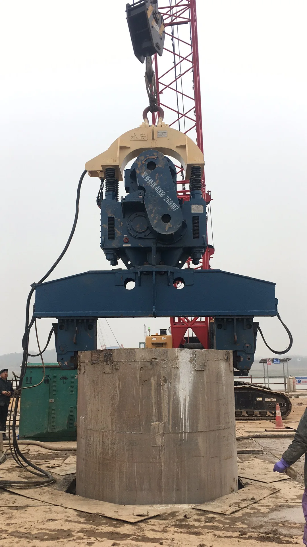 Dz60 Electric Vibro Pile Driving Hammer/vibro Hammer/pile Driver - Buy ...