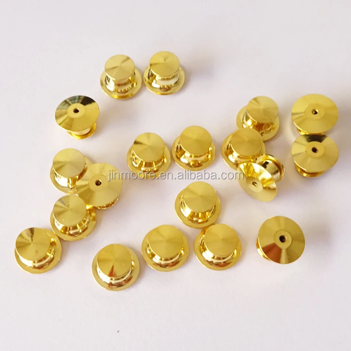 Deluxe Flat Top Brass Locking Pin Backs - Clutch Spare Enamel Pin Back