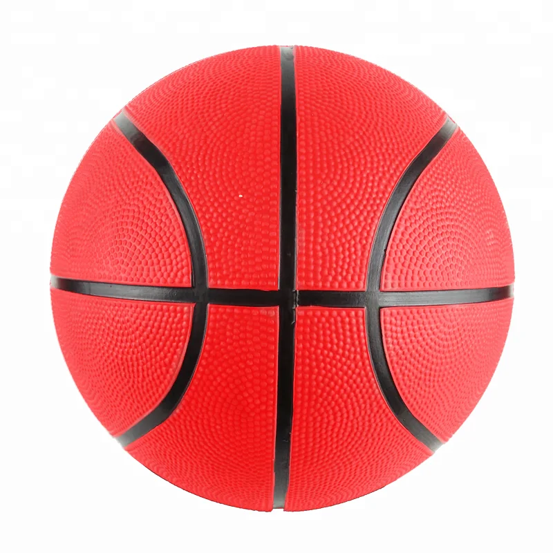 Factory Made Bright Red Rubber Basketball For Kids Promotion Gift - Buy ...