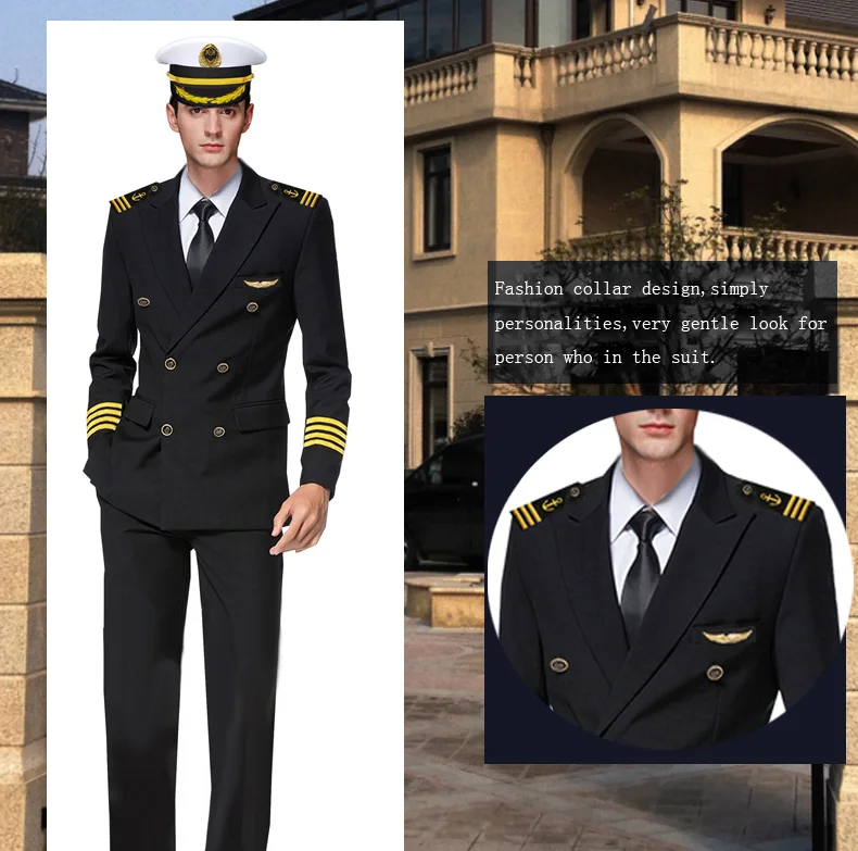 2018 Aviation Uniform Aircraft Pilot Jacket Pilot Uniform Suit - Buy ...