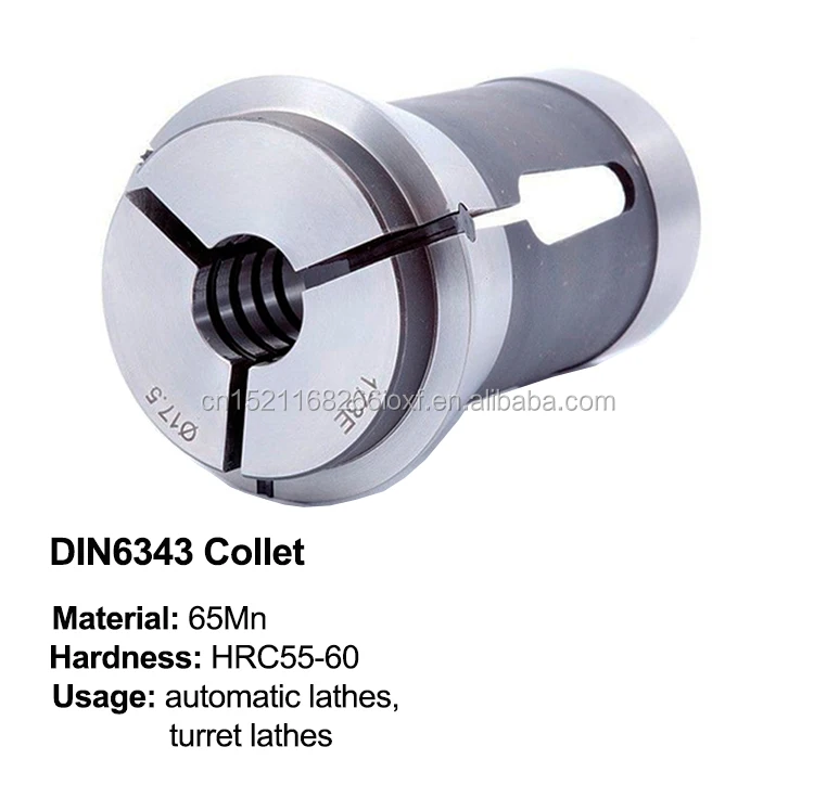 DIN6343 Lathe Machine Parts Collets Full Size DIN6343 Spring Collet