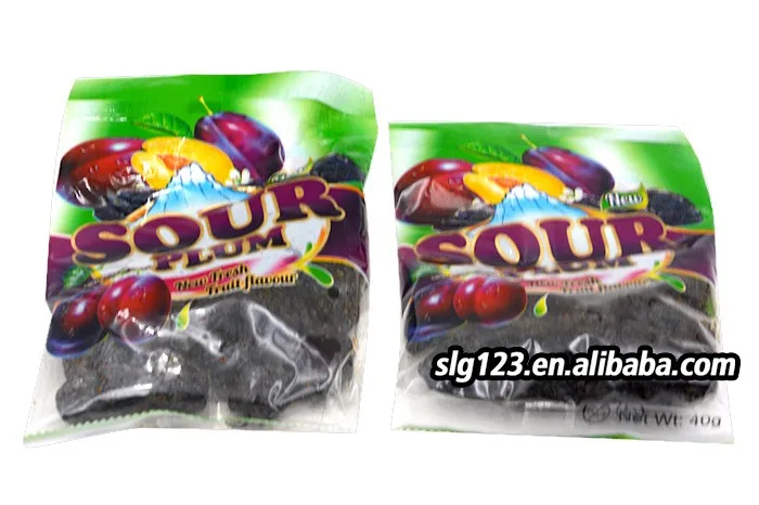 40g Bag Pack Dried Preserved Prune Sour Sweet Plum - Buy Sour Sweet ...